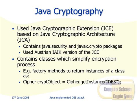 ppt a java implemented key collision attack on the data encryption