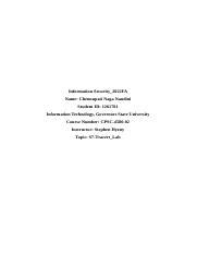 1261701 Tracert Lab Docx Information Security 2022FA Name Chennupati