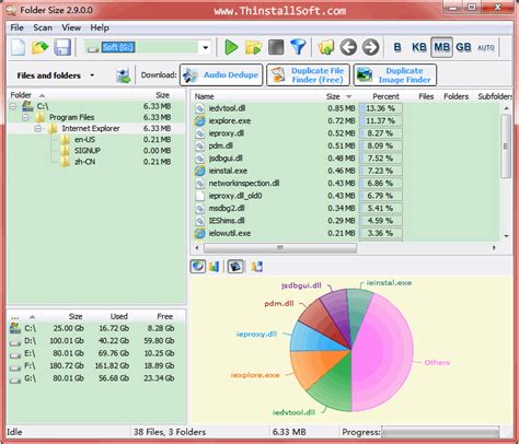 Folder Size Portable 2900 Free Disk Usage Analyzer Thinstallsoft
