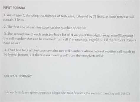 Solved Converging Maze Nearest Meeting Cell You Are Given A