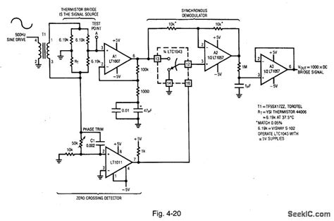 Ac Driven Bridge Synchronous Demodulator Basic Circuit Circuit Diagram