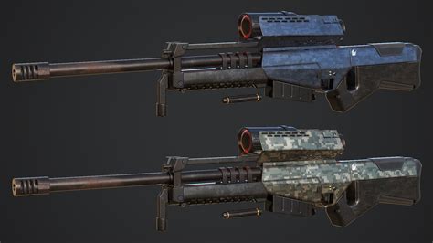 Combine Sniper Rifle From Half Life Model Turbosquid 2068367