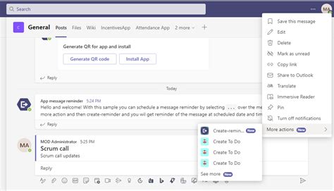 Message Reminder With Messaging Extension Action Code Samples Microsoft Learn