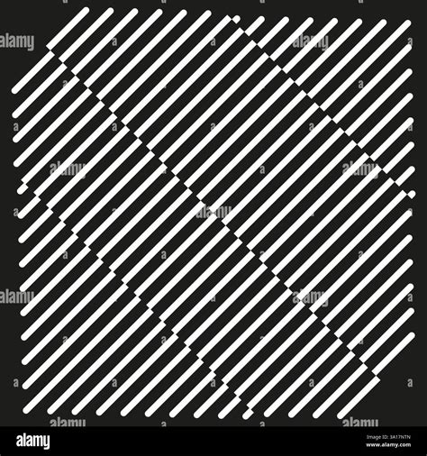 Black And White Geometric Pattern With Intersecting Diagonal Lines Creating A Textured Visual