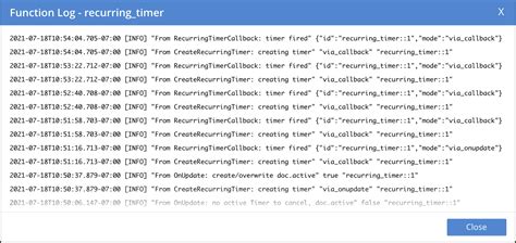 Recurring Timer Couchbase Docs