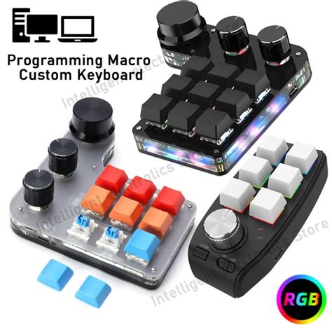 Bluetooth Usb Macro Custom Mini Keyboard 12 Keys 2 Knob Programming