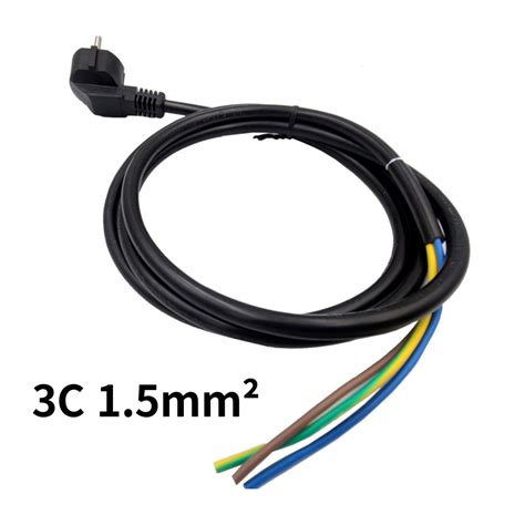 Ac 코드 파워 케이블 컴퓨터 모니터 전원선 접지 3c 18m