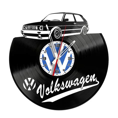ᐉ Годинник настінний Vw Golf Mk2 з вінілових пластинок Watch39 • Краща ціна в Києві Україні