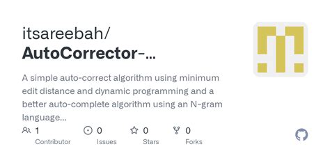 Github Itsareebahautocorrector Autocompletion Tool A Simple Auto Correct Algorithm Using
