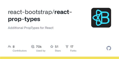 Github React Bootstrapreact Prop Types Additional Proptypes For React