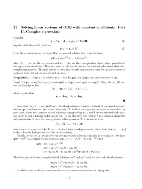 Lecture21 Pdf Eigenvalues And Eigenvectors Numerical Analysis