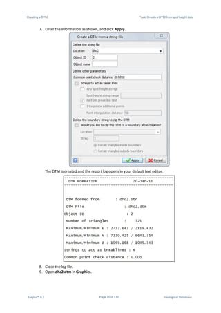 Surpac Geological Modelling 3 PDF