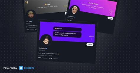 Twitter 𝕏 Header Generator Brandbird App
