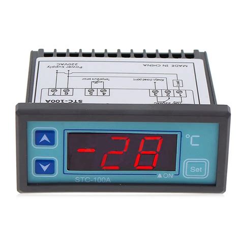 220v Led Digital Temperature Controller Thermostat Sensor 40 ~ 99