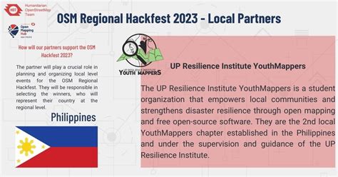 We Are Excited To Announce Our Local Partners For The Osm Regional Hackfest 2023 Open Mapping