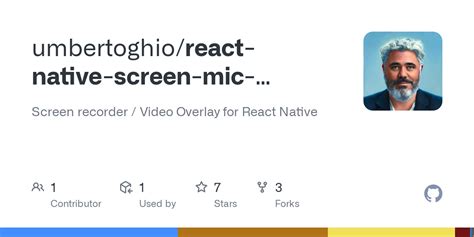 GitHub Umbertoghio React Native Screen Mic Recorder Screen Recorder Video Overlay For React