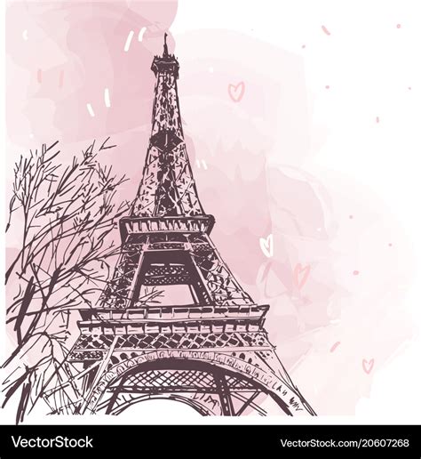 Eiffel Tower Royalty Free Vector Image VectorStock