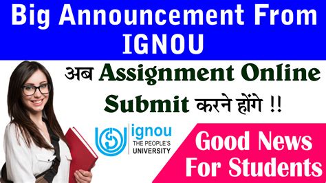 IGNOU Allows Scanned Assignment Copy Submission Last Date April 30 My Exam Solution