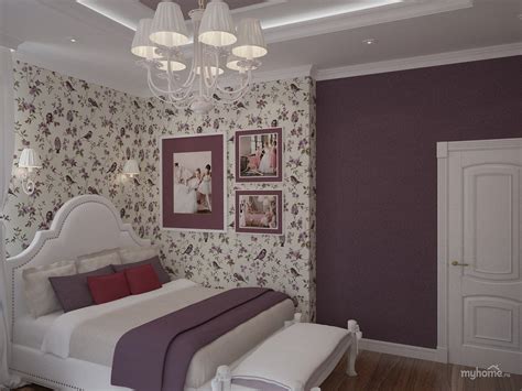 Обои двухцветные комбинированные для спальни 74 фото