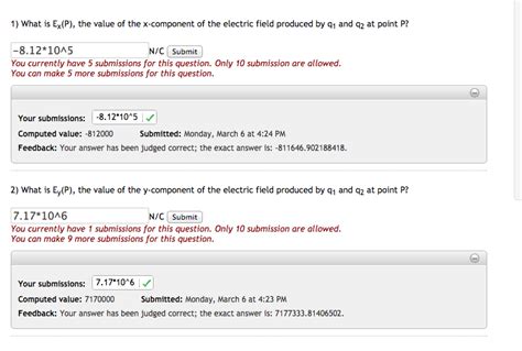 Solved Two Point Charges Q1 25μc And Q2 87 μc Are