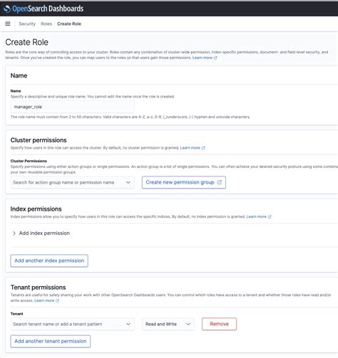 Opensearch Security Access Control Users Roles Permissions