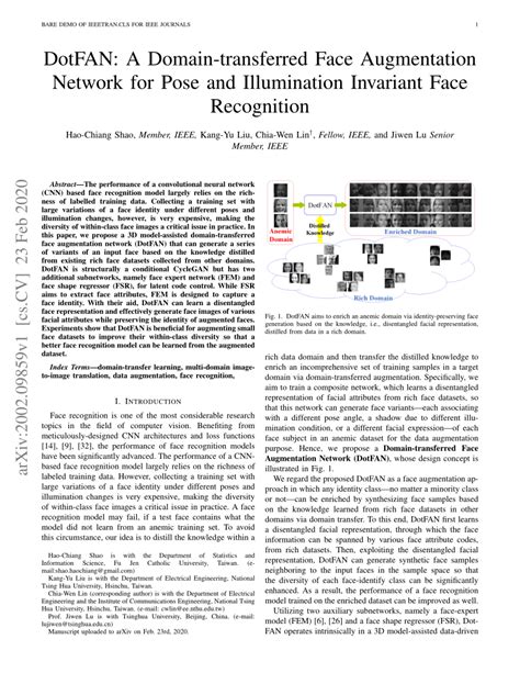 Pdf Dotfan A Domain Transferred Face Augmentation Network For Pose And Illumination Invariant
