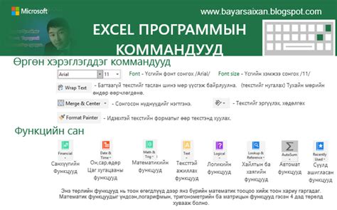 8 9 р ангийн Excel ийн цээжлэх бичих даалгавар ~ Тавтай морил