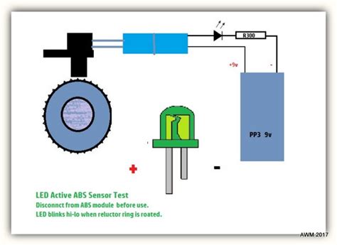 Home Build Simple ABS Active Wheel Speed Sensor Test ScannerDanner