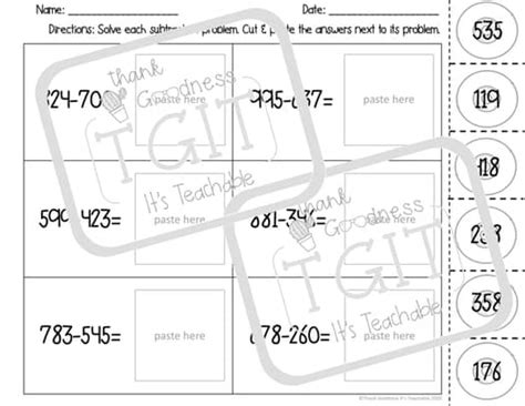 Subtracting With Place Value Expanded Form By Thank Goodness It S Teachable