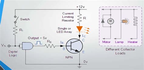 Pnp Transistor Switch Circuit Wiring Flow Line