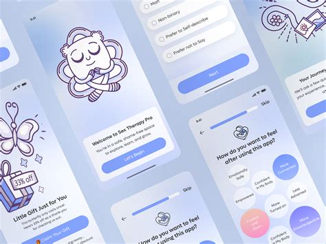 Mobile App Ui Ux For Sex Therapy Pro Wellness Onboarding By Anna Asol