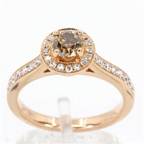18ct Rose Gold Rbc Chocolate Diamond Ring