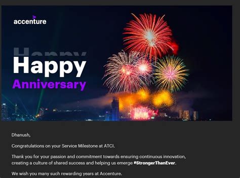 Dhanush Sriram On Linkedin 2years Accenture Careers Work