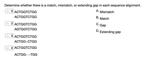 Solved Determine Whether There Is A Match Mismatch Or Chegg Com