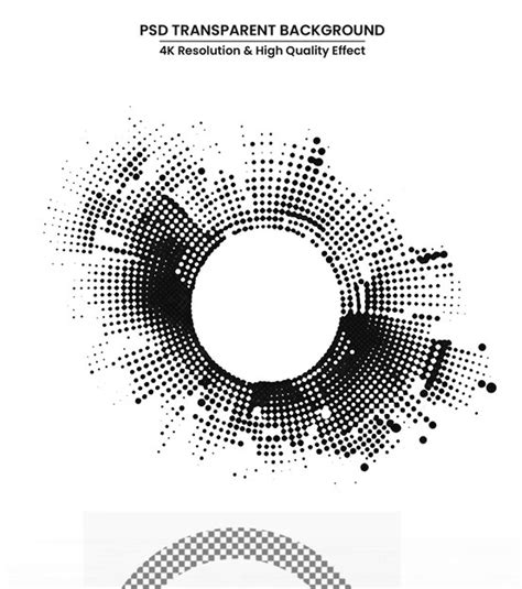 Premium Psd Abstract Dotted Vector Background Halftone Effect