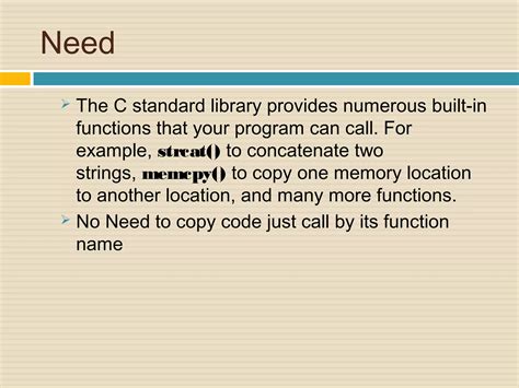 Function Definition Need Declaration Definition Arguments Return