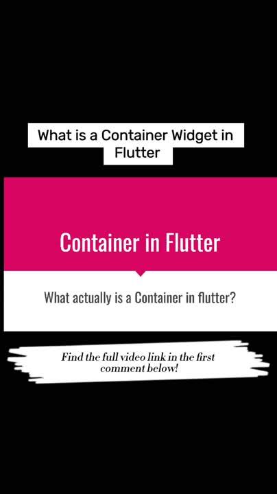 Talha Mahmood On Linkedin Flutter Container Mobiledeveloper Appdeveloper
