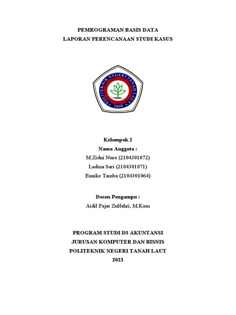 Pemrograman Basis Data New Project Pdf