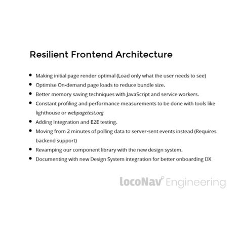 Resilient Frontend Architecture