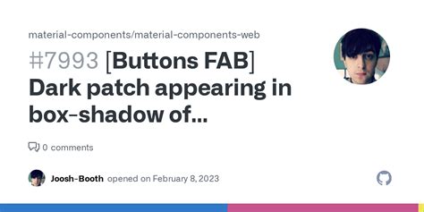Buttons Fab Dark Patch Appearing In Box Shadow Of Component On