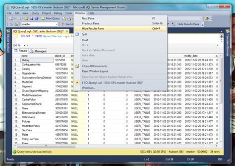 Wanna Be Mvp Hide Results Pane And Make Some Space For Your Sql Code Ssms 2012