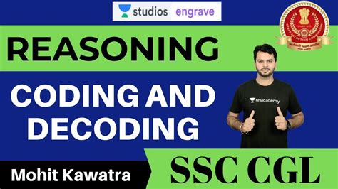 630 Pm Coding And Decoding Part 1 Reasoning Target Ssc Cgl 2019 Mohit Kawatra Youtube