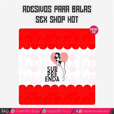 Adesivos Para Balas Sex Shop Hot Adesivo Couche 115 Grs Lab