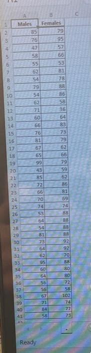 Solved Refer To The Accompanying Data Set And Construct A