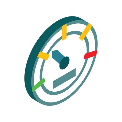 Speedometer Icon Isometric 3d Style 14154275 Vector Art At Vecteezy