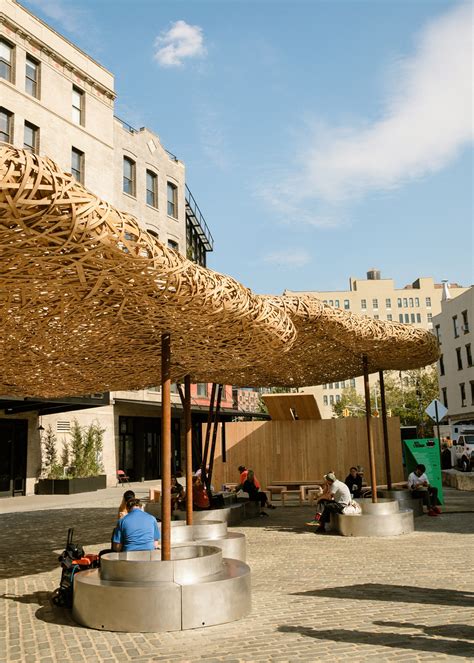 Bamboo Canopy And Clt Space Feature At Design Pavilion In New York