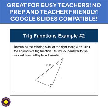 Trigonometric Functions Google Slides Lesson Slides For Trigonometry