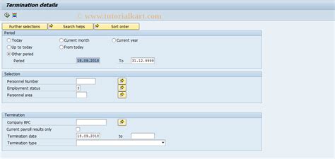 Pc M Cfin Sap Tcode Termination Details