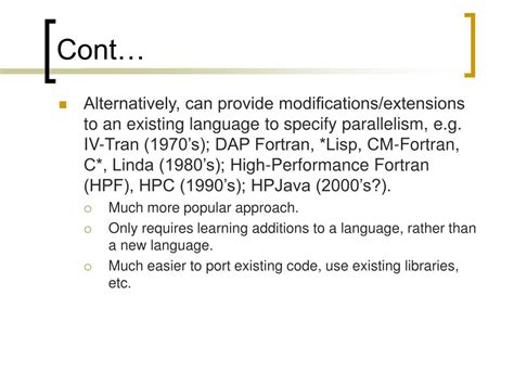 Ppt Distributed And High Performance Computing Chapter 5 Programming