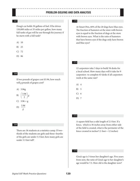 Digital Sat Math Practice Questions E Books Max30